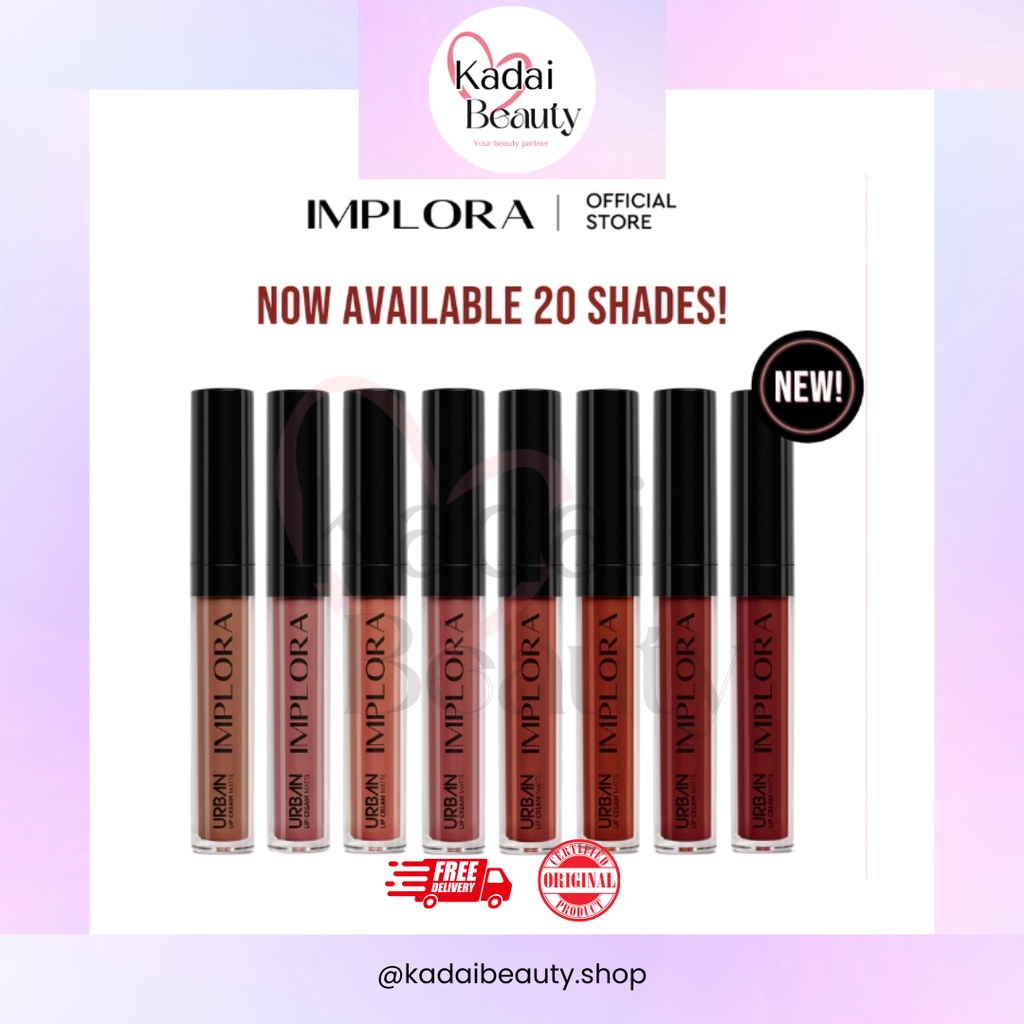 Jual IMPLORA Urban Lipcream I Implora Lipcream 20 Shade | Shopee Indonesia