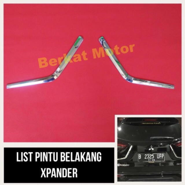 Jual LIST PINTU BAGASI BELAKANG XPANDER lis cover bemper expander ...