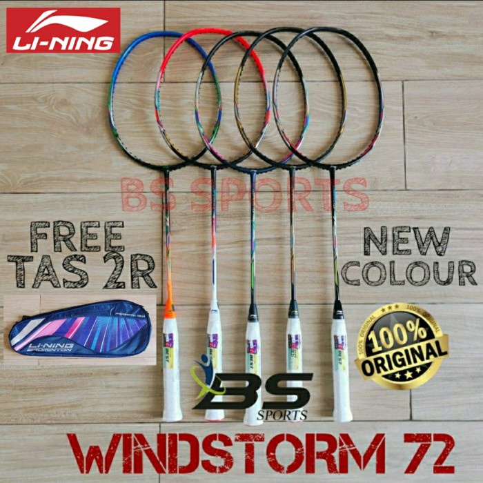 Jual Raket Badminton Raket Lining Windstorm 72 Original!! | Shopee ...