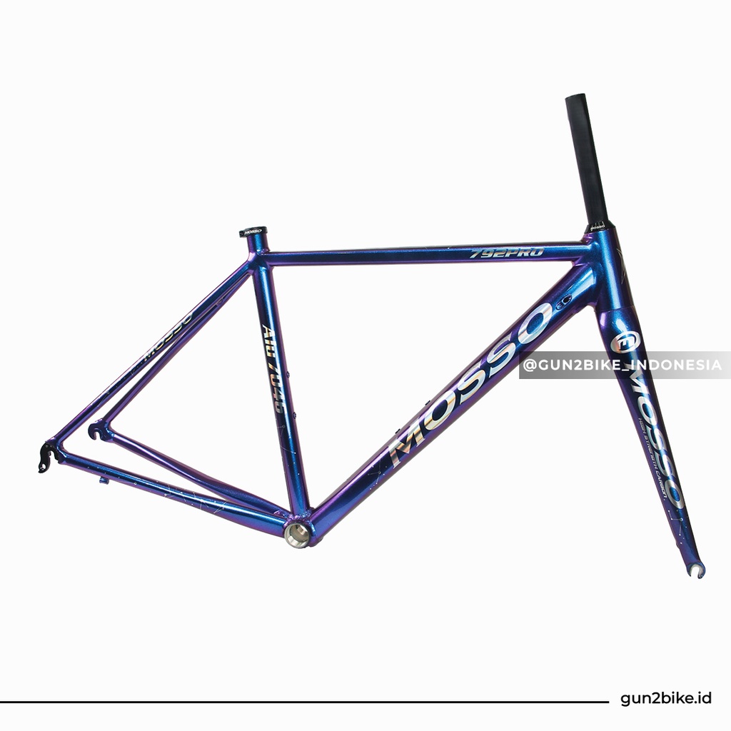 Jual Frame Roadbike MOSSO 792 PRO 700C Cerulean Blue Rim Brake | Shopee ...