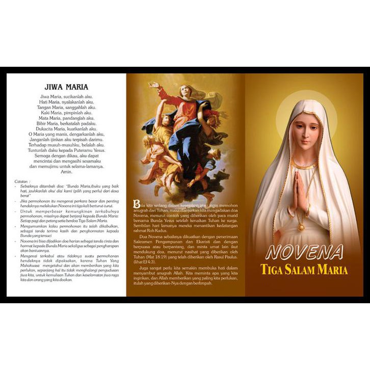 Jual NOVENA TIGA SALAM MARIA | Shopee Indonesia