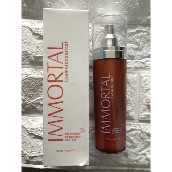 Jual IMMORTAL SUN PROTECTOR OIL FREE SPRAY UVA UVB 120 ML | Shopee ...