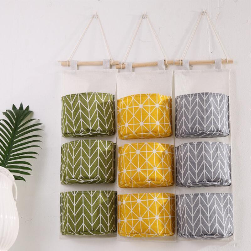 Jual RAK GANTUNG MINI CANVAS RAK KAIN MOTIF RAK KANTONG KAIN SERBAGUNA ...