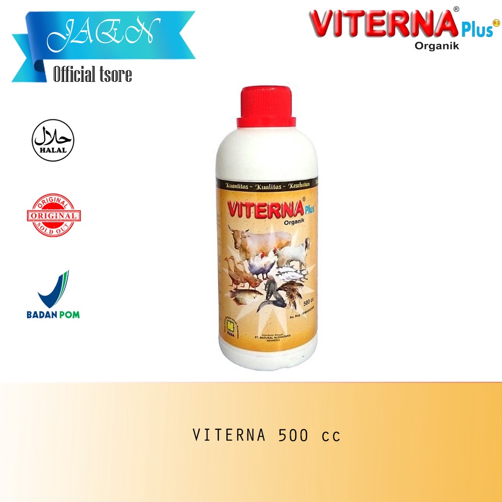 Jual VITERNA 500 cc - vitamin ternak dan ikan - menambah nafsu makan ...