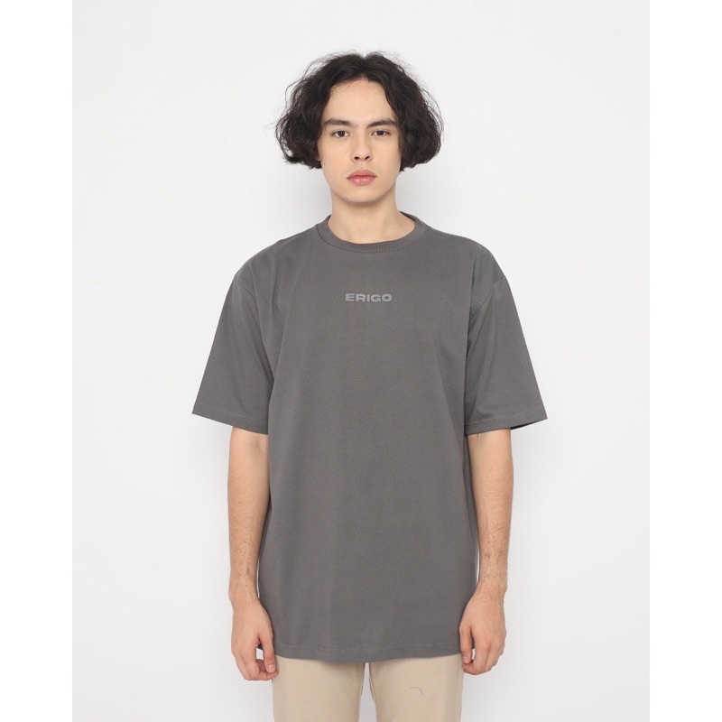Jual Kaos Erigo T-Shirt Oversize Brodryck Dark Grey Unisex Hight Quality (100%) | Shopee Indonesia