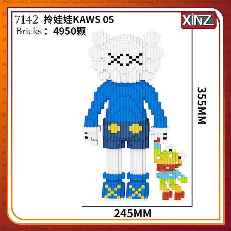 Jual Nano Block KAWS Series | Bricks education Nano Block | Shopee ...