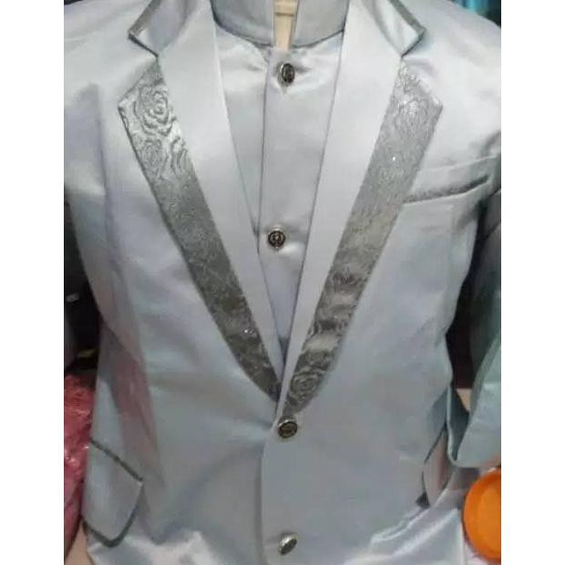 Jual Jas pengantin #silver (KODE Q9360) | Shopee Indonesia