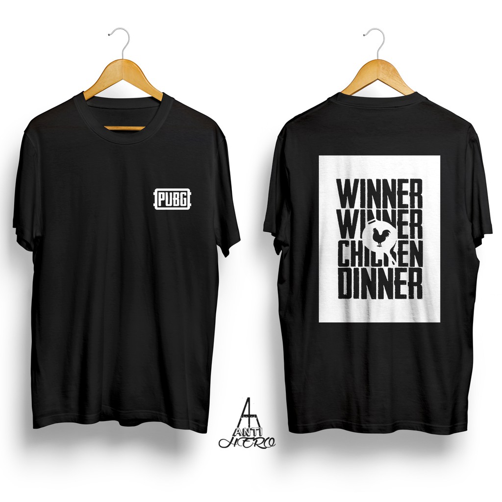 Jual Baju Kaos PUBG WINNER WINNER CHICKEN DINNER #1/100 PUBG MOBILE ...