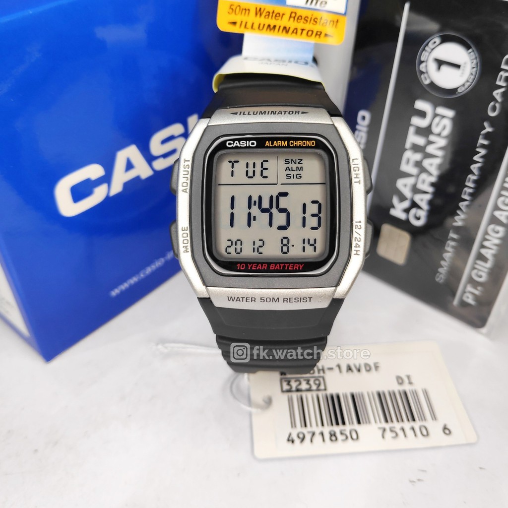 Jual CASIO W-96H-1AVDF Original Jam Tangan Pria Digital | Shopee Indonesia