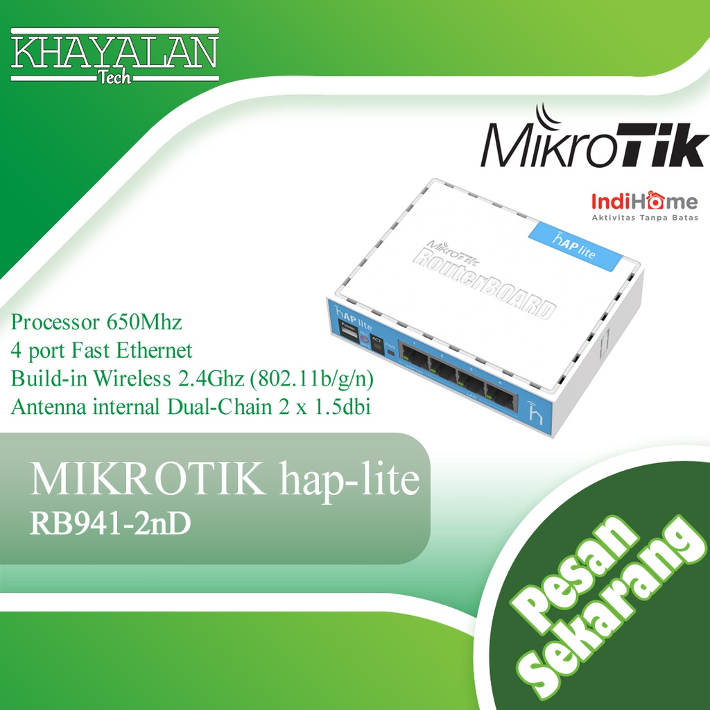 Jual MikroTik hAP lite RB941-2nD hAP-Lite Hotspot Voucher MIKHMON ...