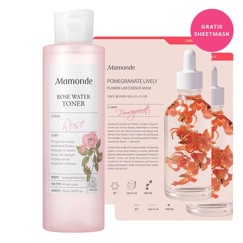 Jual Mamonde rose water toner 250ml | Shopee Indonesia
