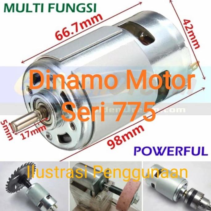 Jual ^%^%^%^%] Gearbox Dinamo Motor Type 775 DC 12V High Speed Torsi Bor Gerinda | Shopee Indonesia