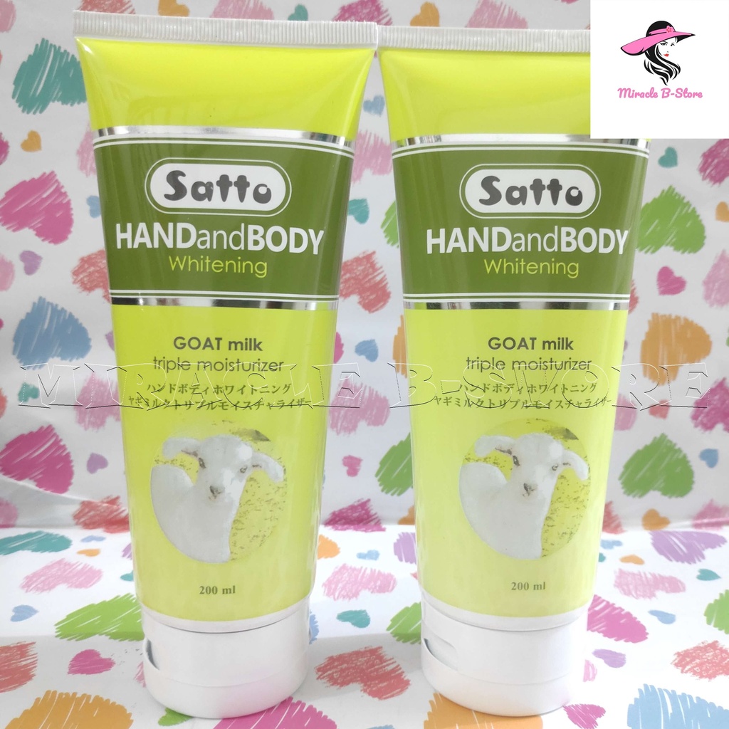 Jual SATTO BODY LOTION / BODY SCRUB 200 ML / HAND & BODY LOTION TRIPLE ...