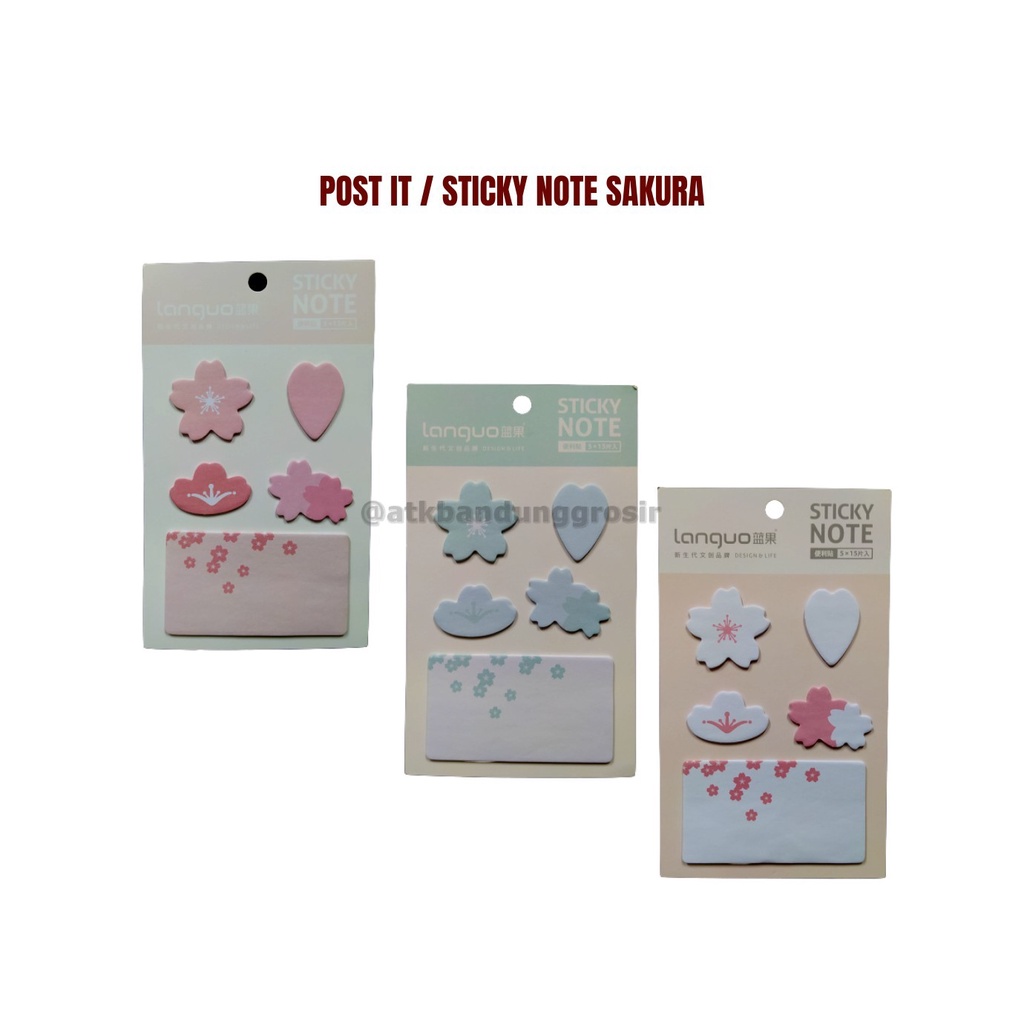 Jual Sticky Note / Post It Impor LG-70315 Cherry Blossom Index Penanda ...