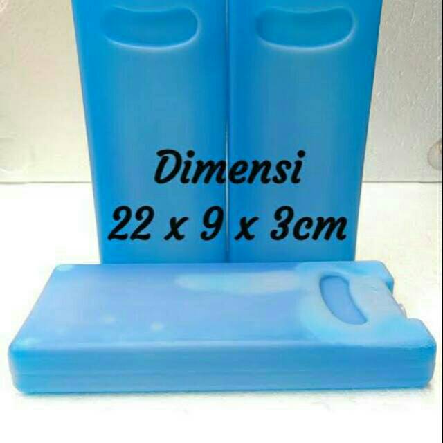 Jual ice pack bata ice gel blue SUPER ukuran 9x22cm murah berkualitas ...