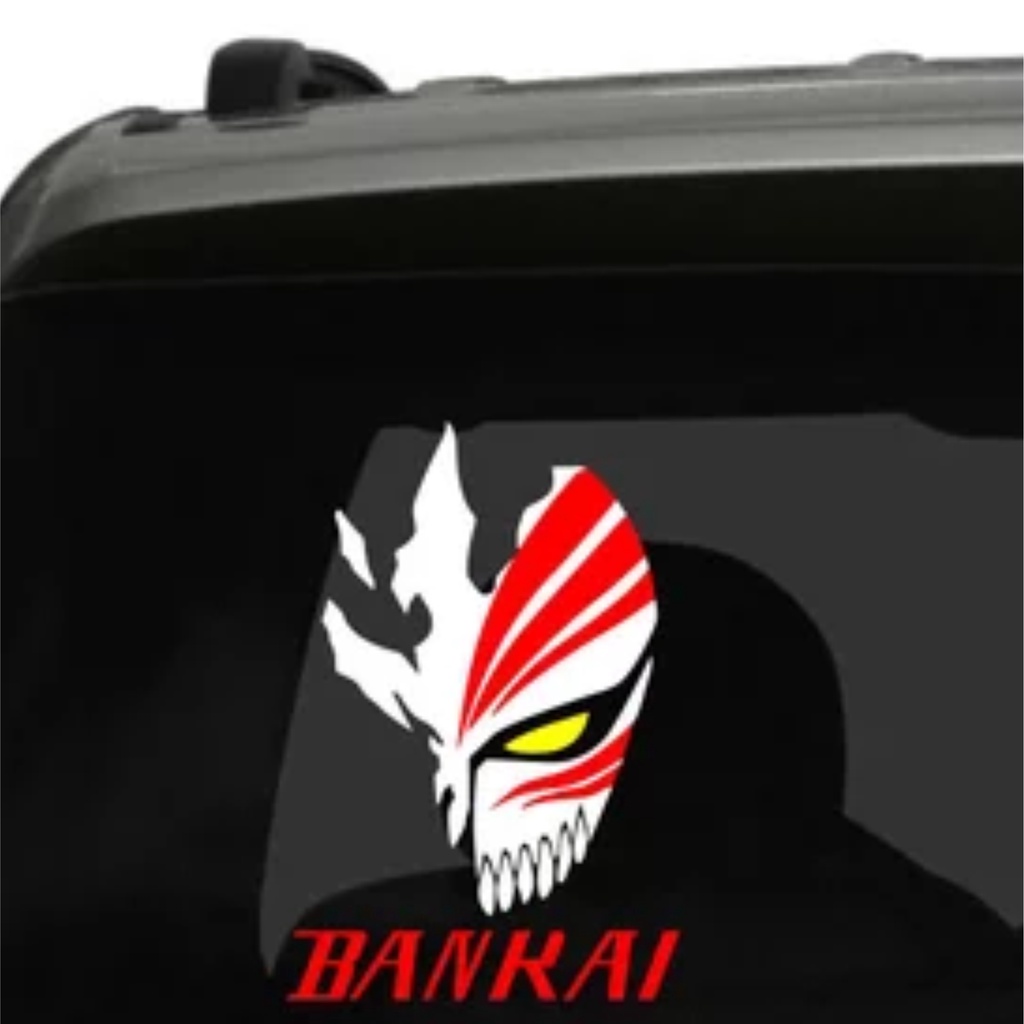 Jual CUTTING STICKER TOPENG ICHIGO BANKAI STIKER BLEACH MASK KACA MOBIL ...