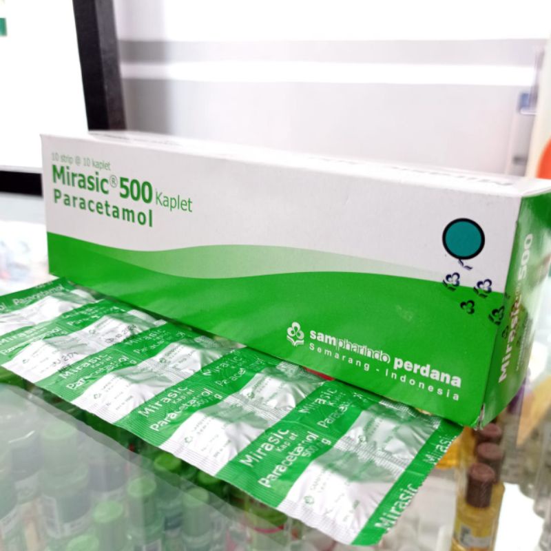 Jual Mirasic Paracetamol 500mg 10 kaplet | Shopee Indonesia