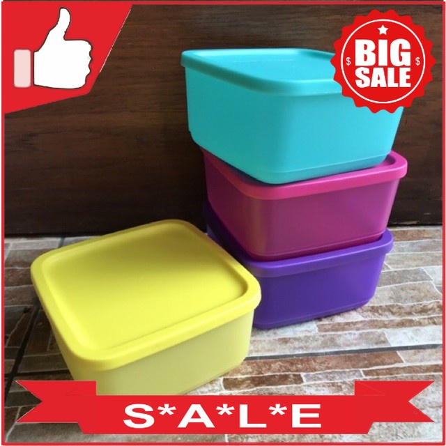 Jual Tupperware Small Summer Fresh // small tropical // small square ...