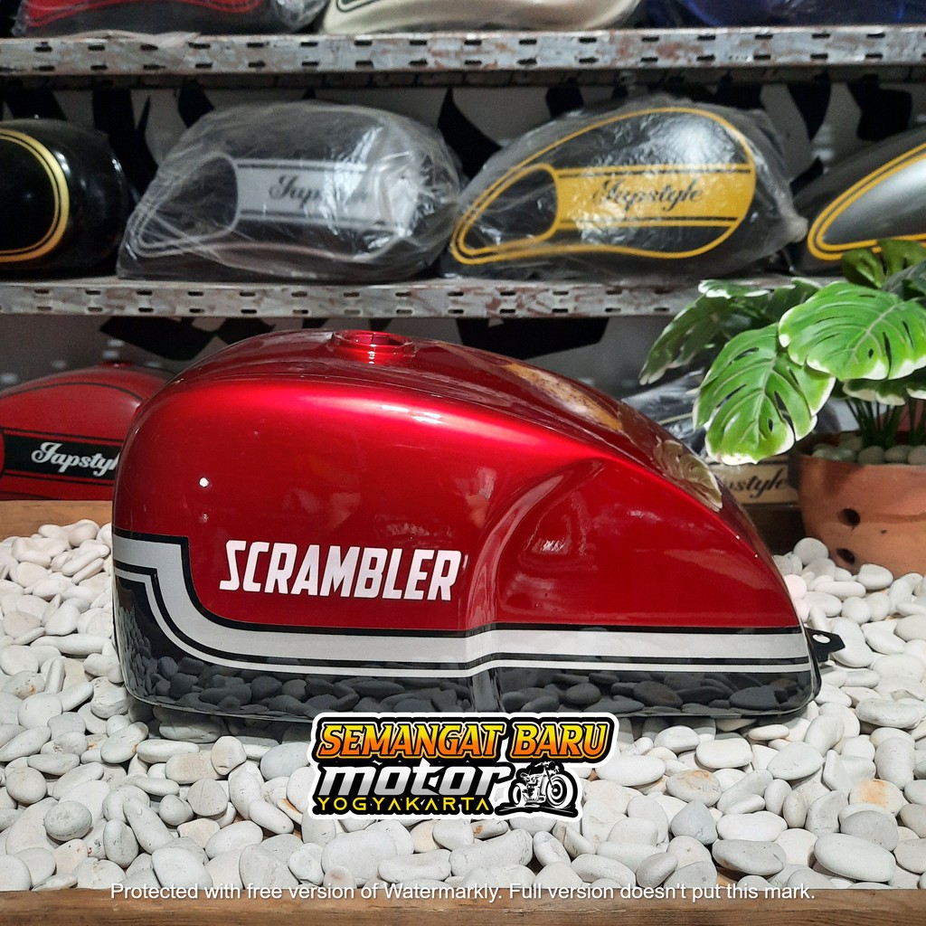 Jual TANGKI SCRAMBLER kualitas premium untuk thunder, scorpio, megapro ...