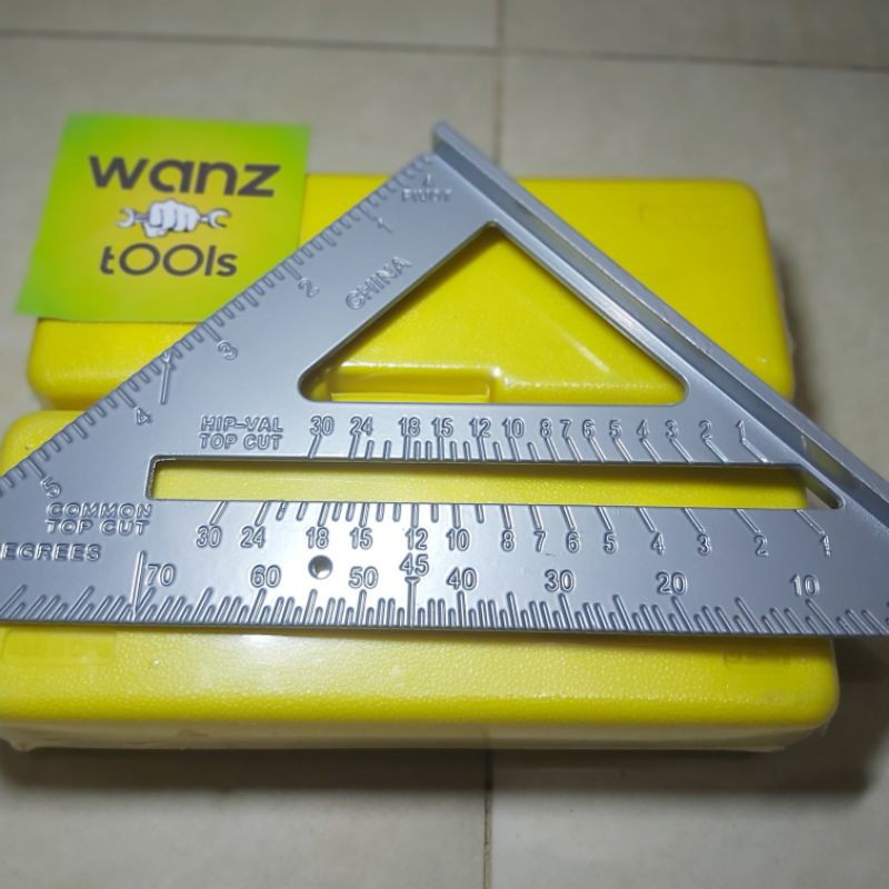 Jual Penggaris Segitiga Siku 7inch Alloy Speed Square Alumunium ...