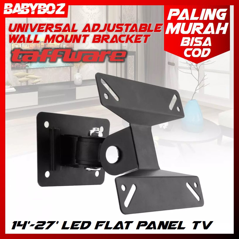 Jual Taffware TV Bracket Braket Breket Adjustable for 14-24 Inch TV LED ...