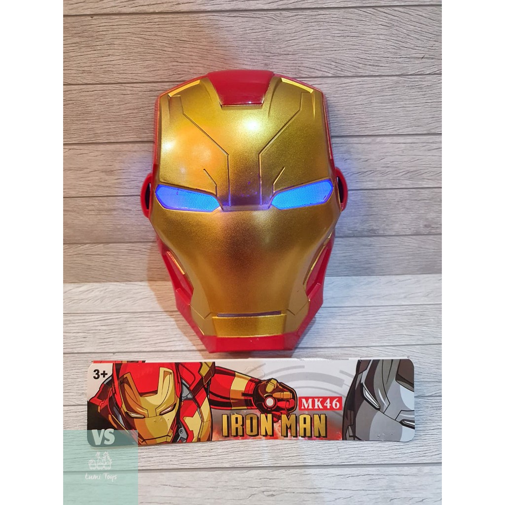Jual Mainan Cosplay Anak Topeng Ironman Avengers Iron Man Mask with ...