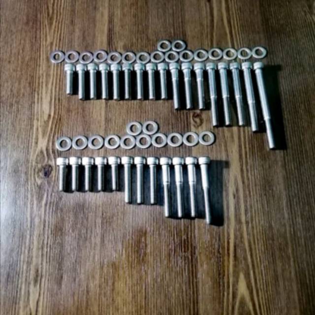 Jual BAUT L STAINLESS BAUT MESIN BAUT BLOK BLOCK KANAN KIRI BAK MAGNET BAK KOPLING YAMAHA ...
