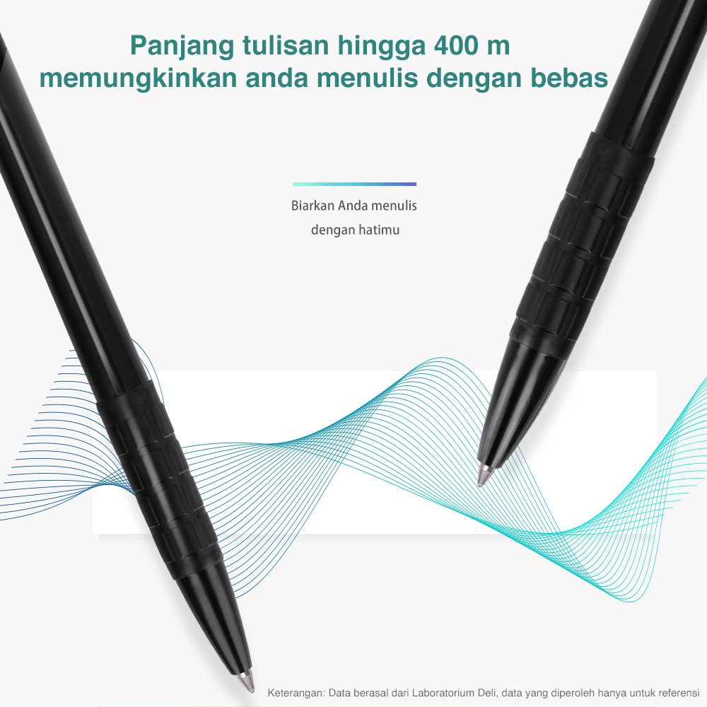 Jual Deli pulpen 1 pc 3 warna retractable isi tinta tebal 6546 | Shopee ...