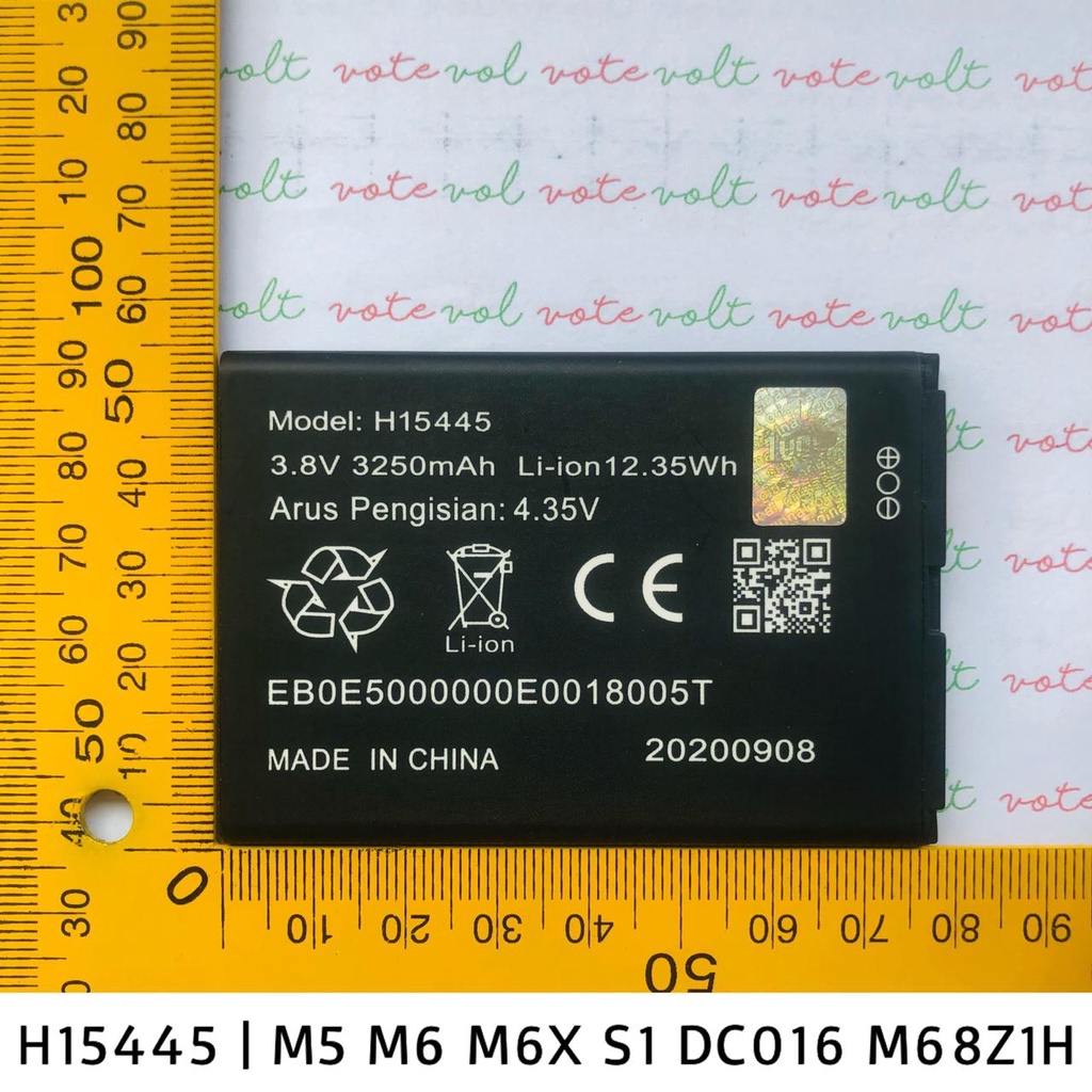 Jual Baterai Batre Modem WiFi M5 M6 M6x DC016 M68Z1H S1 Bat H15445 ...