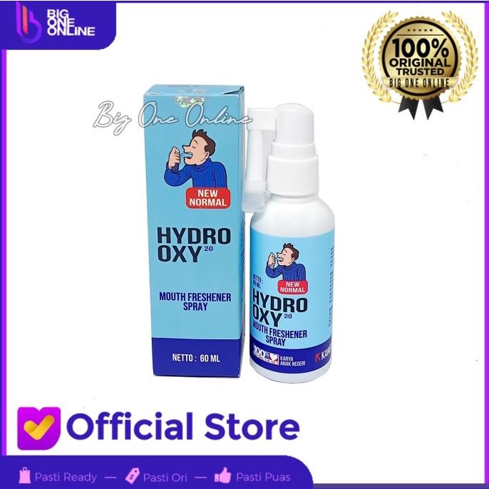 Jual Hydro Oxy 2.0 Kenedy BPOM Mouth Fresh Hidro Oxi, Spray Mulut ...