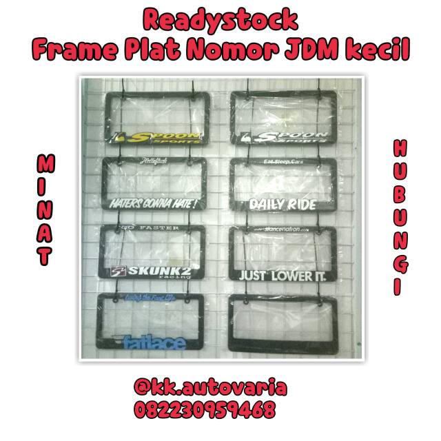 Jual Frame Plat JDM Kecil | Shopee Indonesia