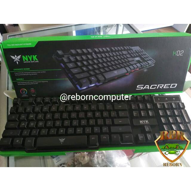 Jual Keyboard gaming NYK SACRED K02 RGB | Shopee Indonesia
