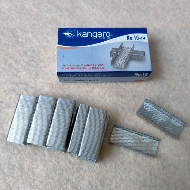 Jual ISI STAPLES KECIL/STAPLER HD10 KANGARO No.10-1M GROSIR | Shopee Indonesia