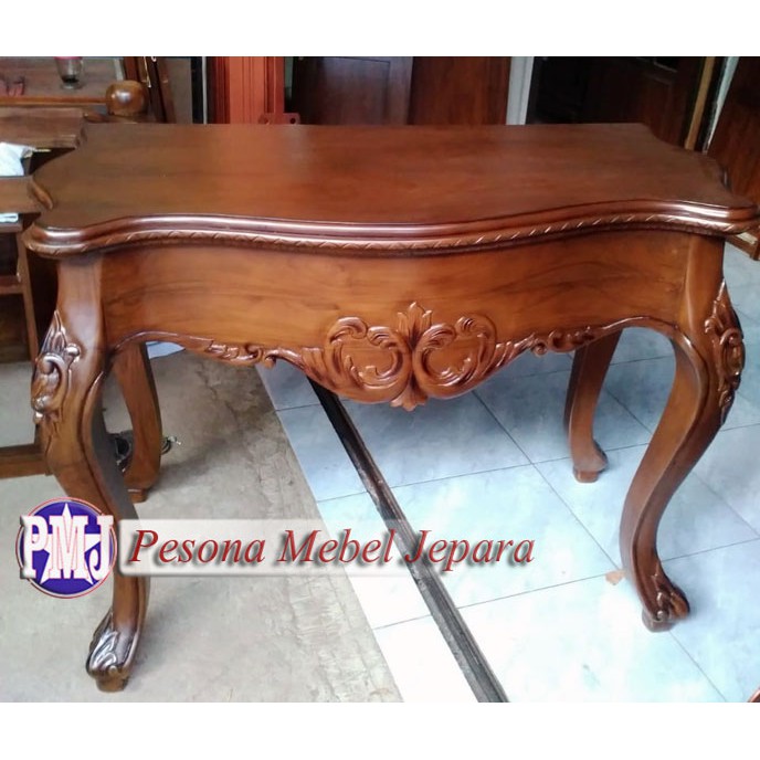 Jual Meja Konsul atau meja console atau Table Console Ukir Mahkota Kayu ...