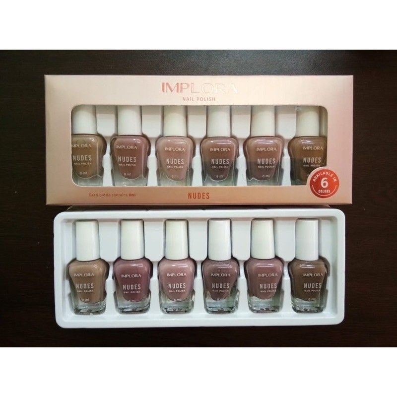 Jual Implora Nail Polish isi 6pcs (Kutek Warna Implora) | Shopee Indonesia