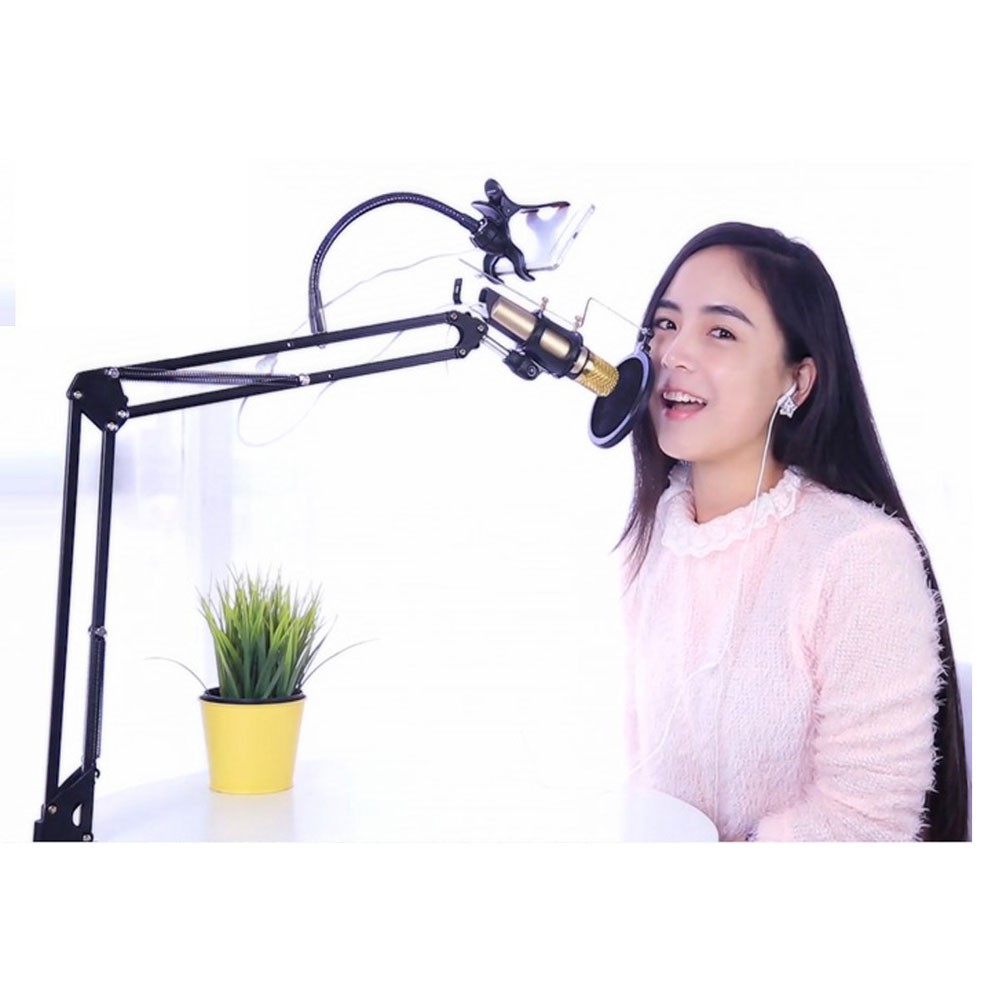 Jual Stand Holder Mic Microphone Mikrofon Mik Condenser Kondensor Jepit ...