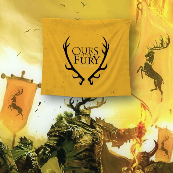 Jual bendera GAME OF THRONES HOUSE BARATHEON SIGIL FLAG GOT wall décor ...