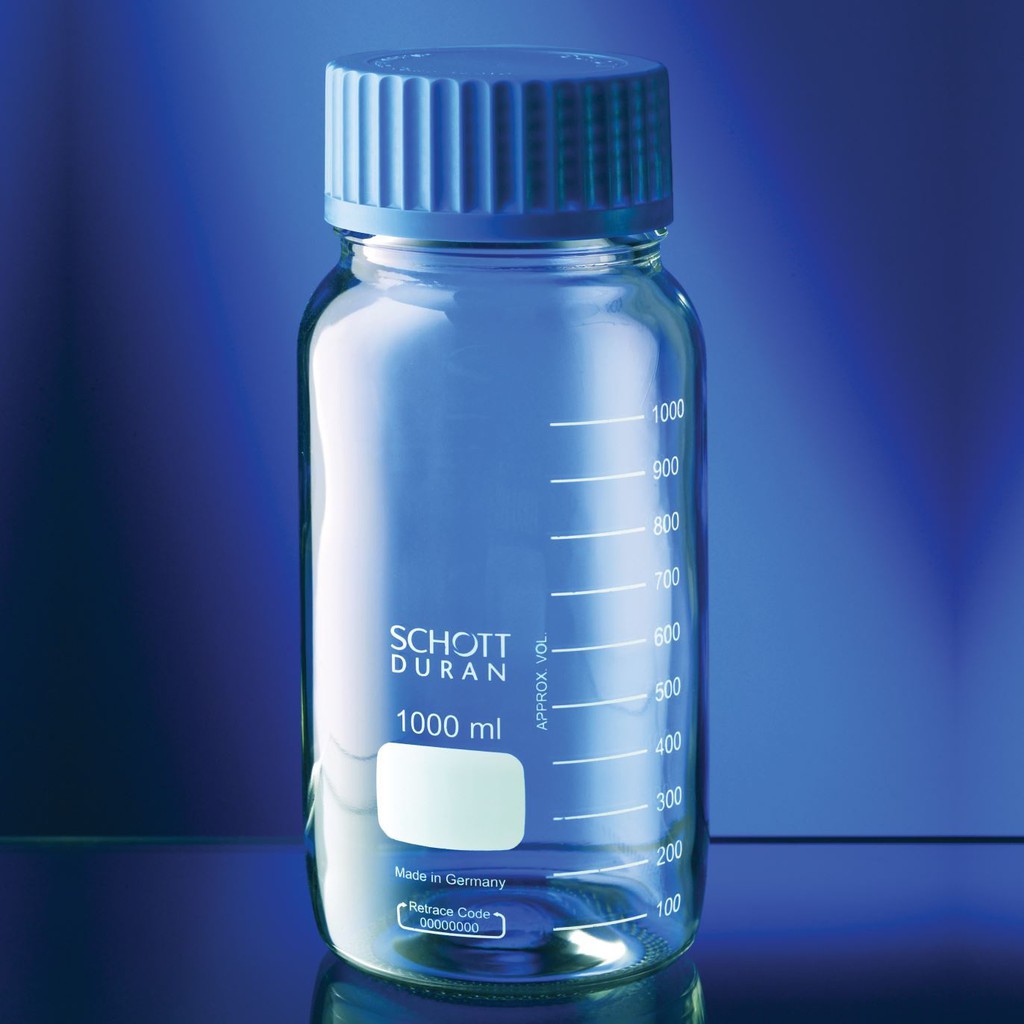 Jual Botol Sampel 500 ml Mulut Lebar DURAN | Lab Bottle WIDE MOUTH ...