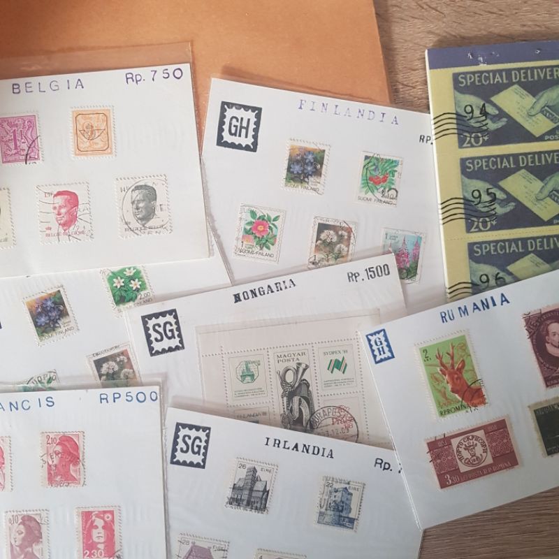 Jual Vintage Real Old Postage Stamp / Perangko Prangko Lama Jadul Kuno ...