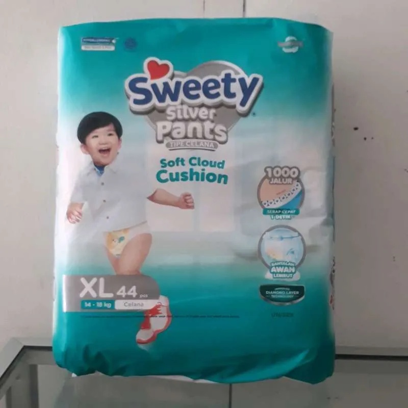 Jual Sweety Silver Pants size S66/M60/L54/XL34/XL44/XXL36 Popok Bayi ...