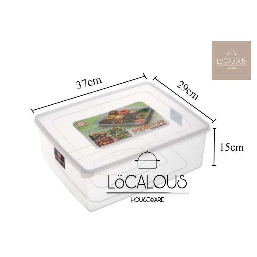 Jual TEMPAT DONAT SHINPO BOX DONAT KOTAK DONAT PLASTIK 6 LITER dan 11,5 ...