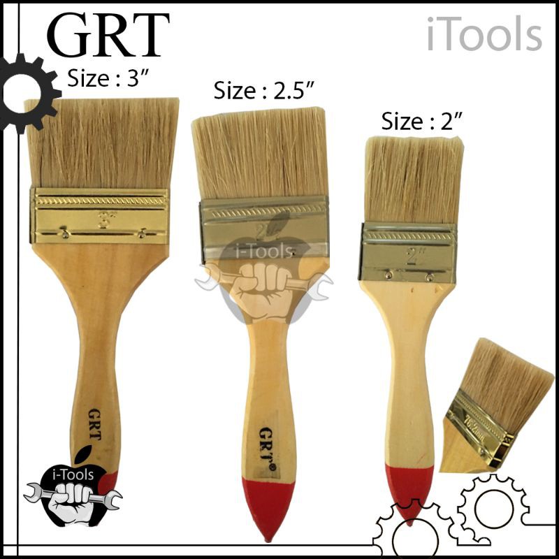 Jual Kuas Cat Besi Tembok Kayu Paint Brush Serbaguna Ukuran 2 2,5 3 ...