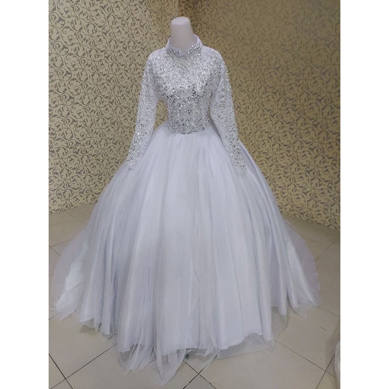 Jual GAUN PENGANTIN FULL PAYET | Shopee Indonesia