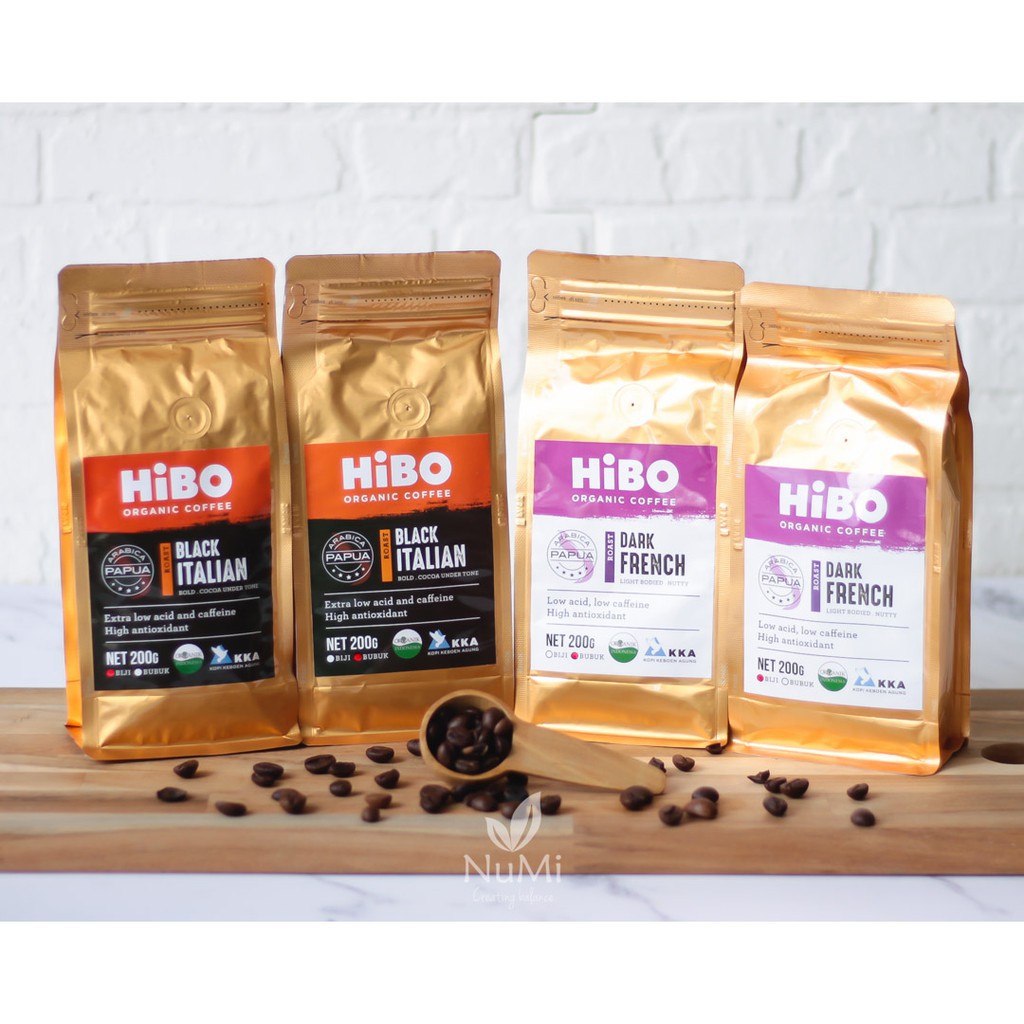 Jual HiBO Arabica Coffee Kopi Organik Papua 200g | Shopee Indonesia