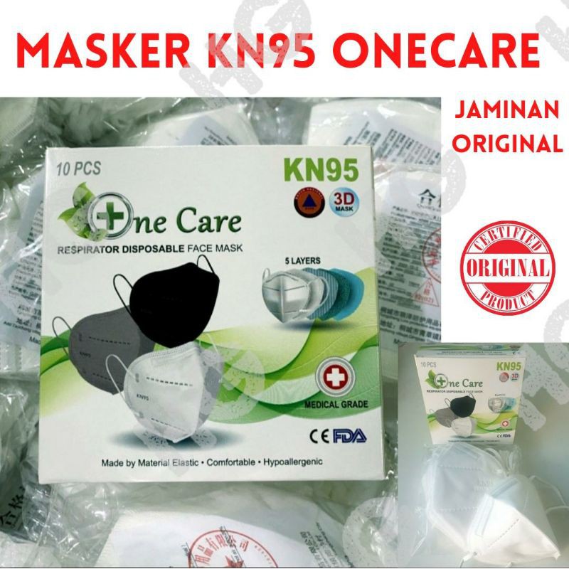 Jual Masker KN95 5 Ply Earloop PUTIH Merk ONECARE Medical Grade (ISI 10 ...