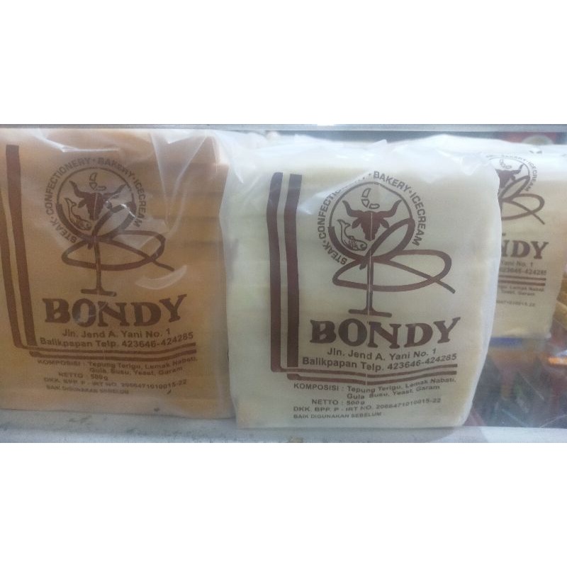 Jual Roti Tawar merk Bondy (harga tertera adalah per bks) | Shopee ...