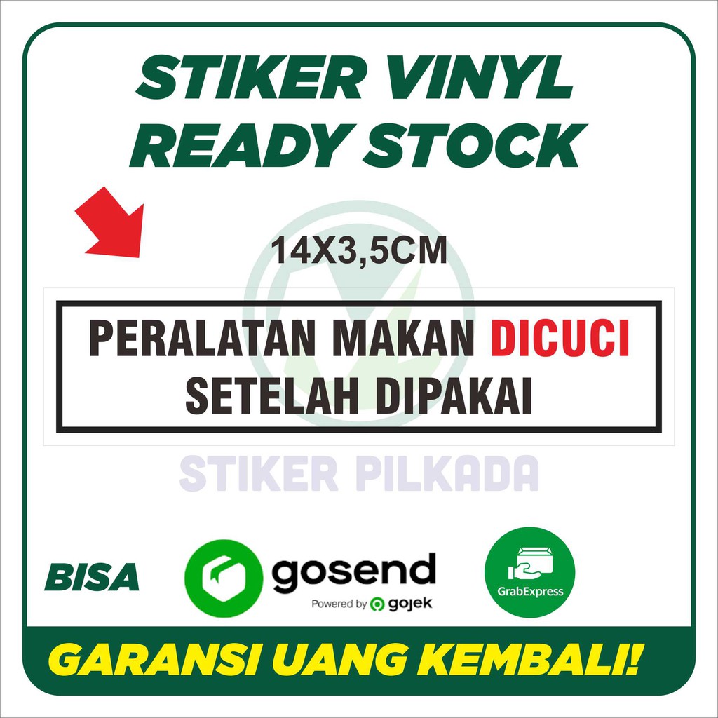 Jual STIKER VINYL CUCI PIRING | Shopee Indonesia