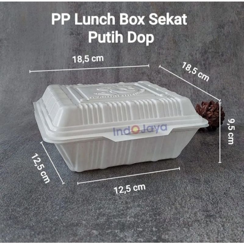 Jual MIKA NASI SEKAT 3 / MEAL BOX SEKAT 3 / BENING PUTIHDOP / PP LUNCH ...