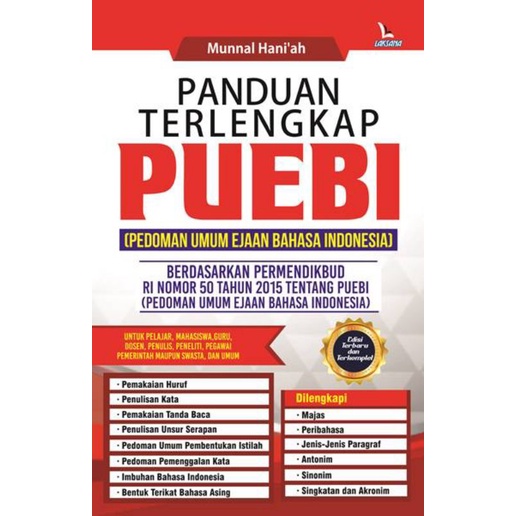 Jual PANDUAN TERLENGKAP PUEBI (PEDOMAN UMUM EJAAN BAHASA INDONESIA ...
