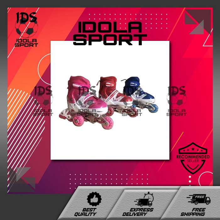 Jual Inline skate atau sepatu roda bajaj power super ORIGINAL 100% FREE ...